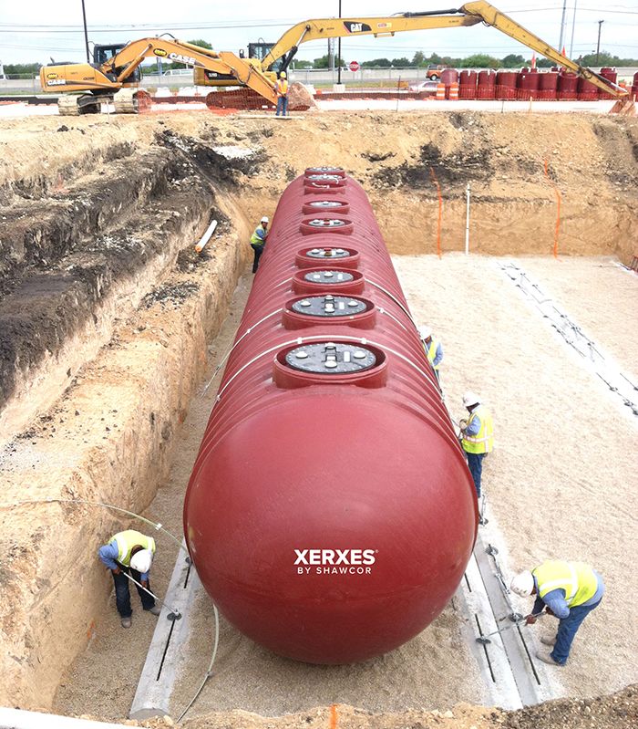Xerxes Corporation Doublewall Fiberglass Tank Pipeline Durable